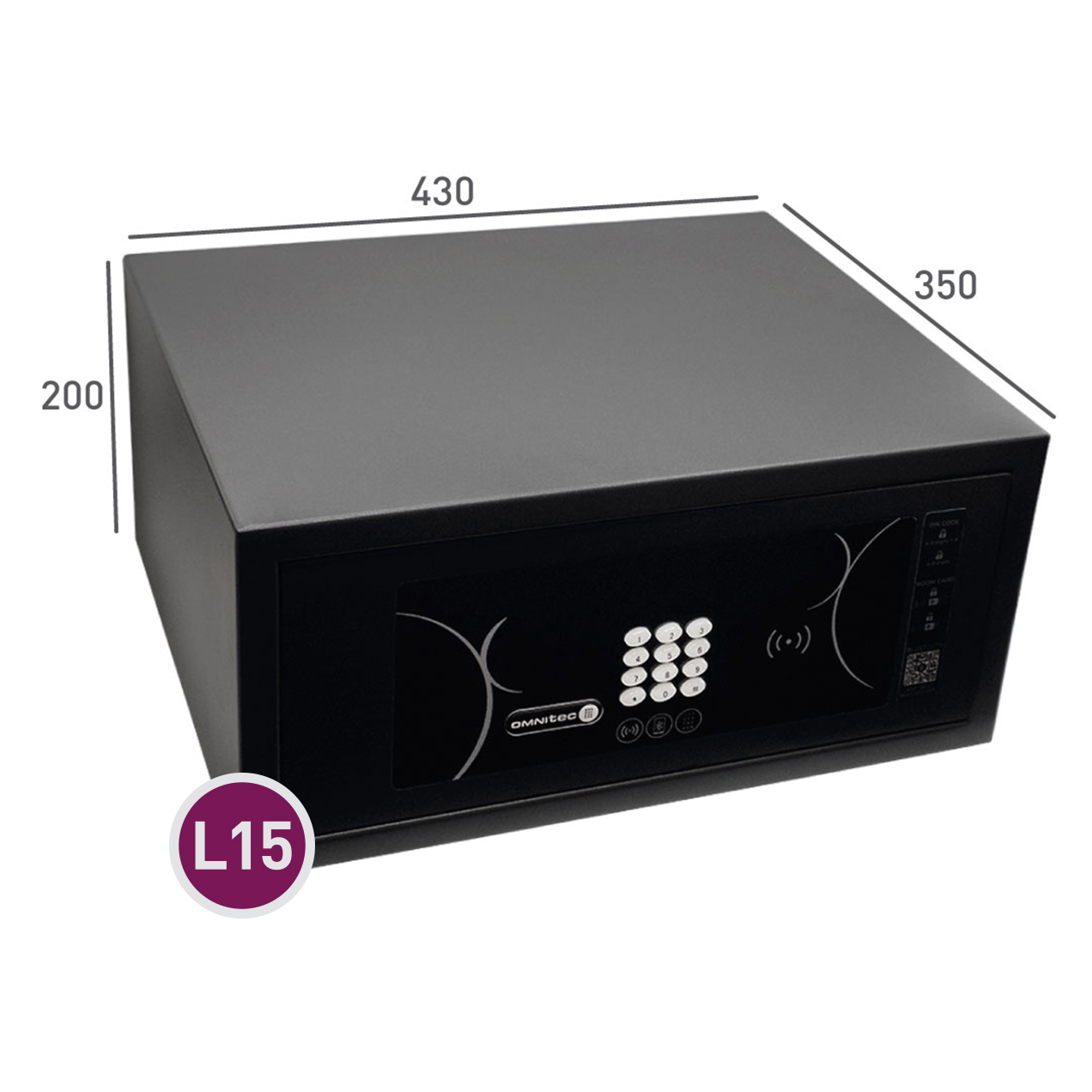 Caja Fuerte de Hotel EXO: Código - Bluetooth - Proximidad |Omnitec